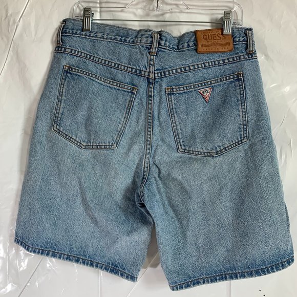 Guess | Shorts | Vintage Fit High Waist Guess Long Denim Jean Short ...
